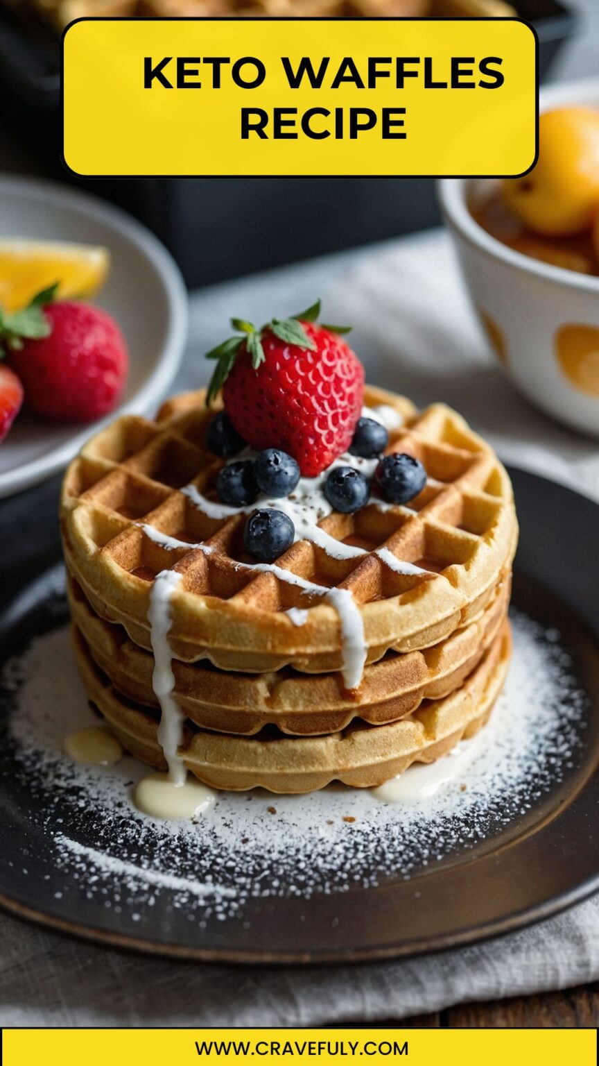 Keto Waffles Recipe - Cravefuly