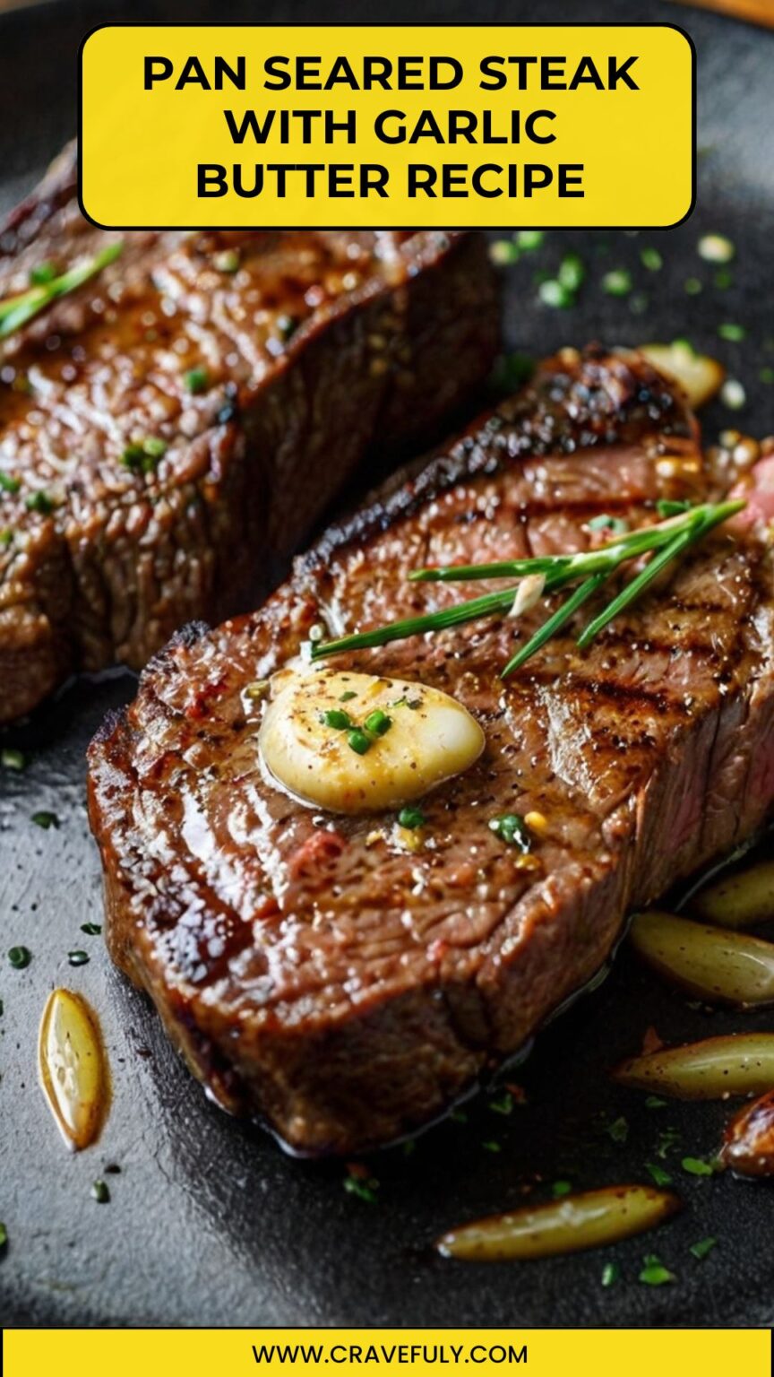 Pan Seared Steak With Garlic Butter - Cravefuly