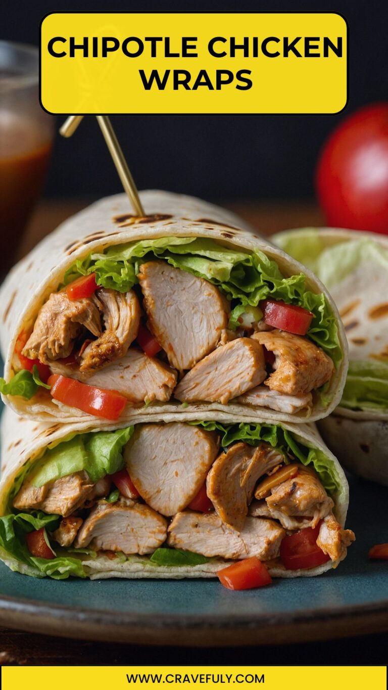 Chipotle Chicken Wraps - Cravefuly