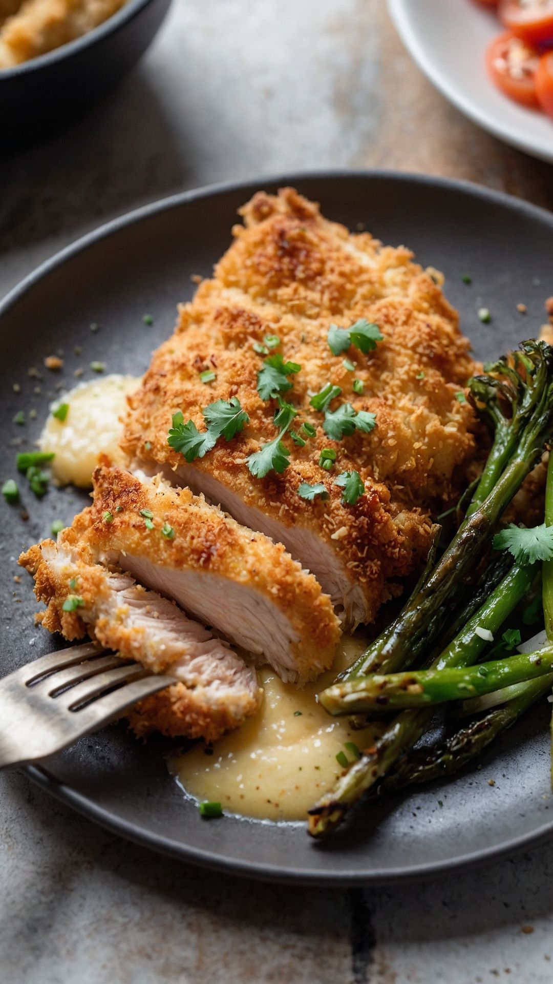 Crispy Parmesan Crusted Chicken Recipe - Cravefuly