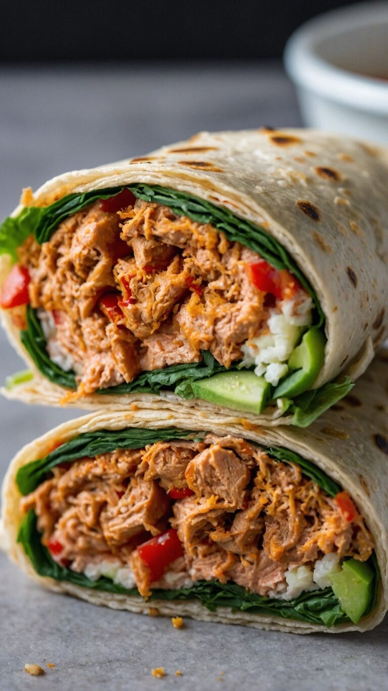 Spicy Sriracha Tuna Wraps - Cravefuly