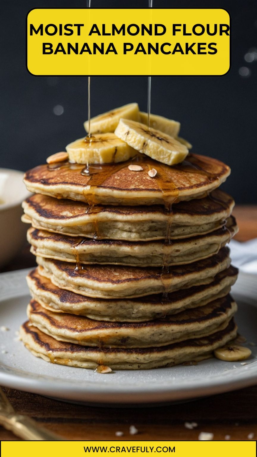 Moist Almond Flour Banana Pancakes - Cravefuly