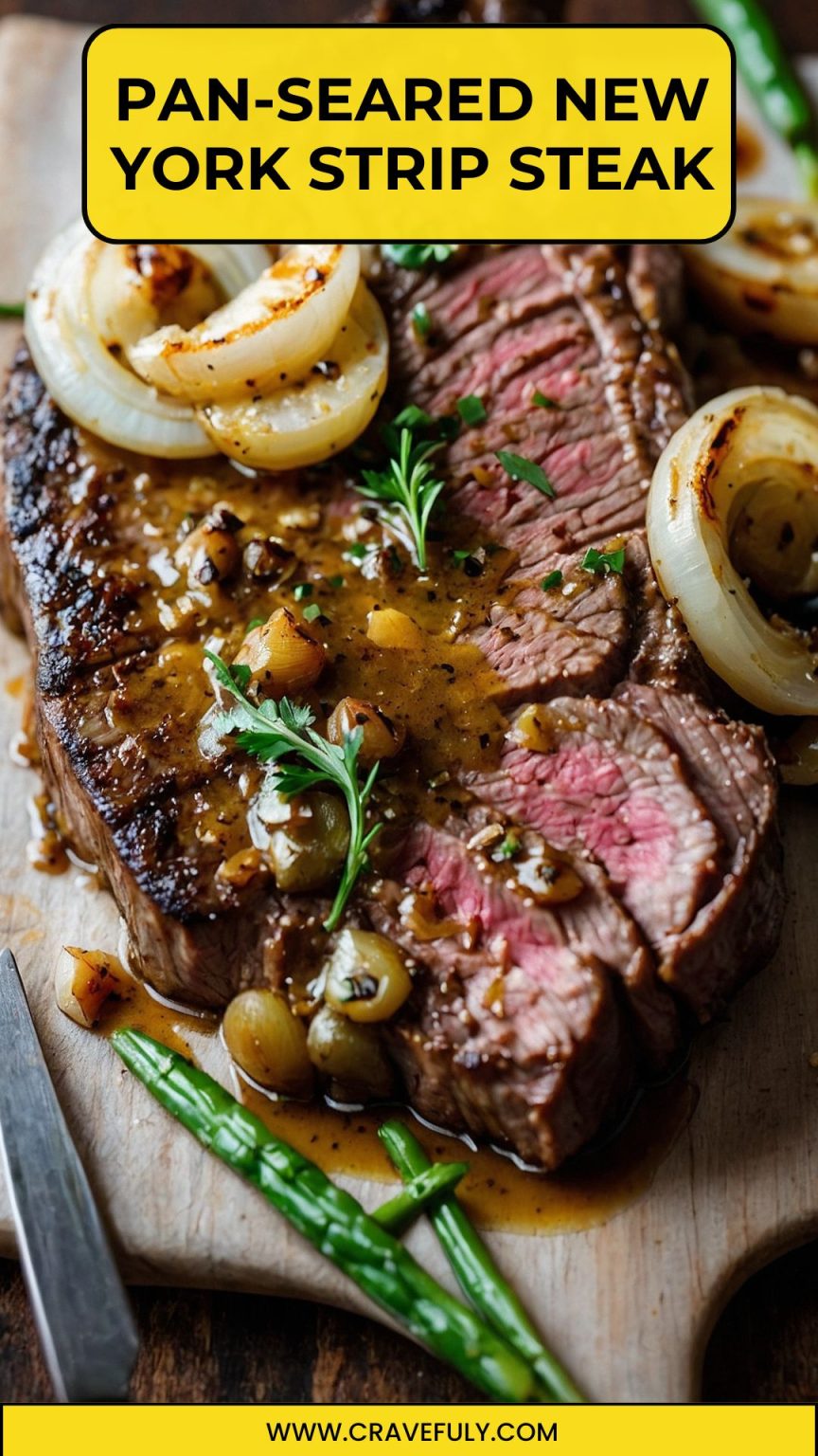 Pan-Seared New York Strip Steak - Cravefuly